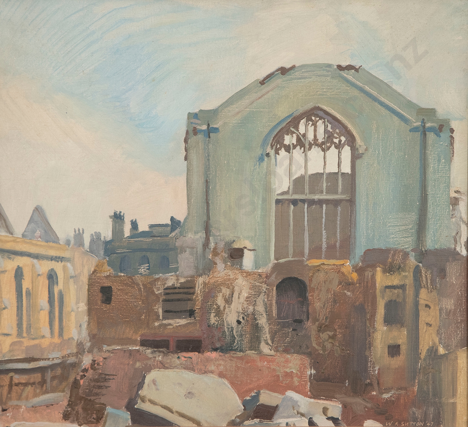 William Sutton | Coventry Cathedral (1947) | MutualArt
