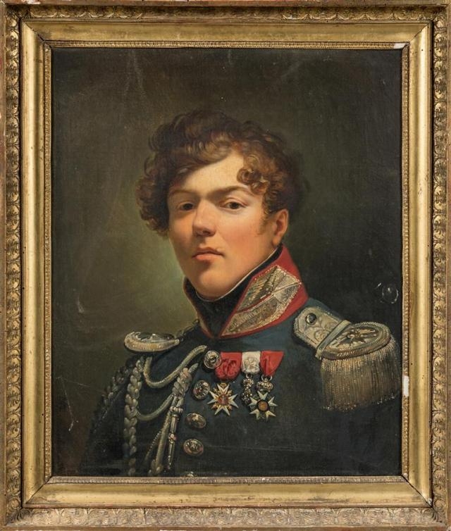 Alexandre-Jean Dubois-Drahonet | PORTRAIT D'UNE JEUNE ECOSSAISE PORTANT ...
