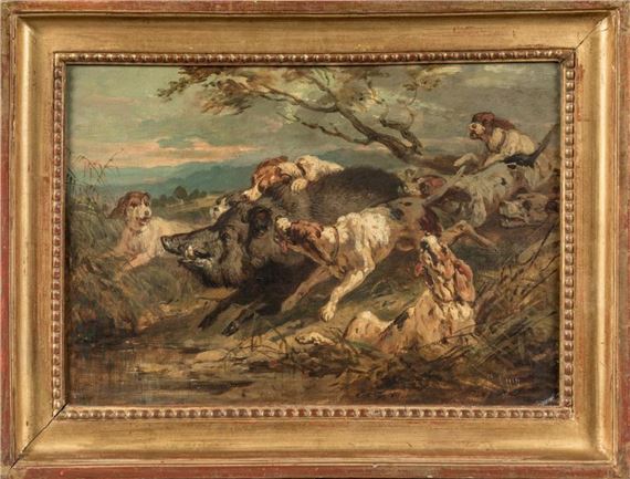 Louis Guy | CHASSE AU SANGLIER | MutualArt