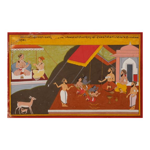 Mewar School | AN ILLUSTRATION TO A RAMAYANA SERIES: RAMA AND LAKSHMANA ...