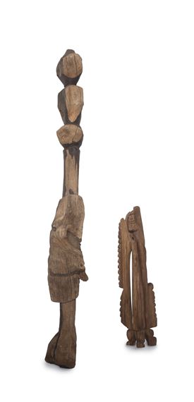 Jackson Hlungwani | Two Works ; Sceptre and Small Totem | MutualArt