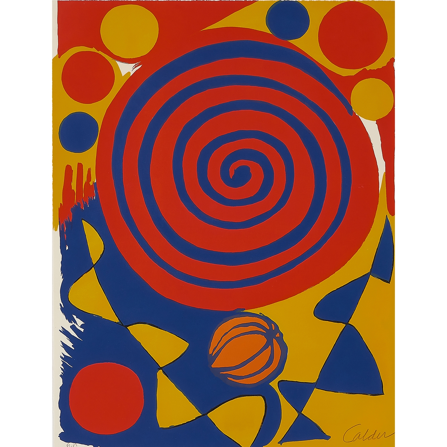 Calder Alexander | Spirale Avec Citrouille (1972) | MutualArt