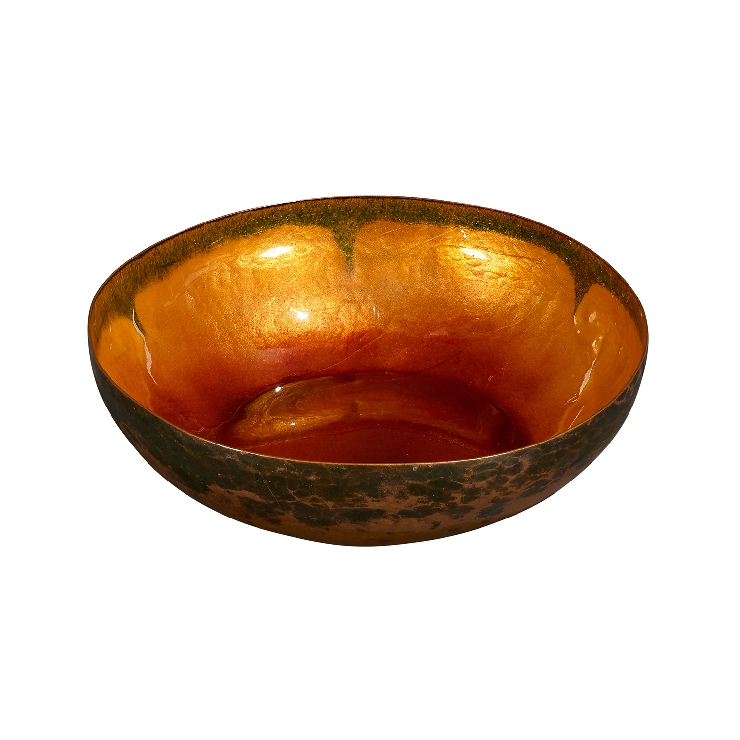 Rebecca Cauman | round enameled bowl | MutualArt