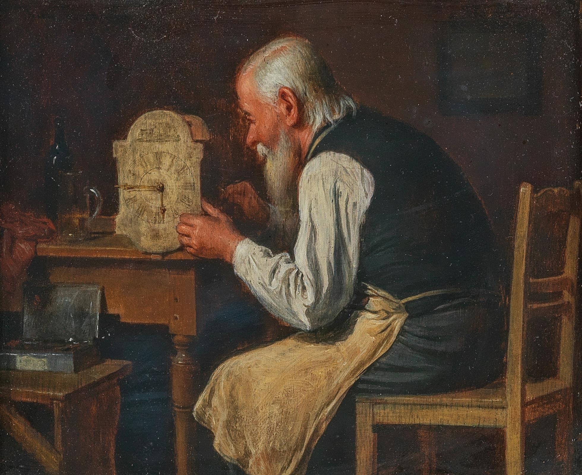 Friedrich Friedländer | The Old Clockmaker | MutualArt
