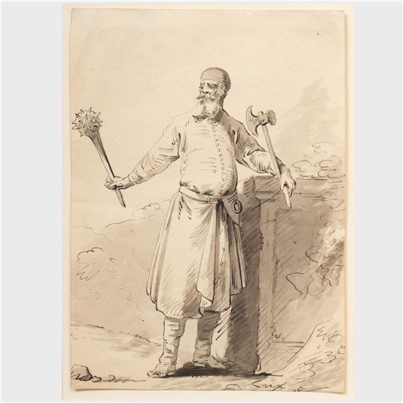 Jean-Baptiste Le Prince | Study of a Member of the Streltsy Guard ...