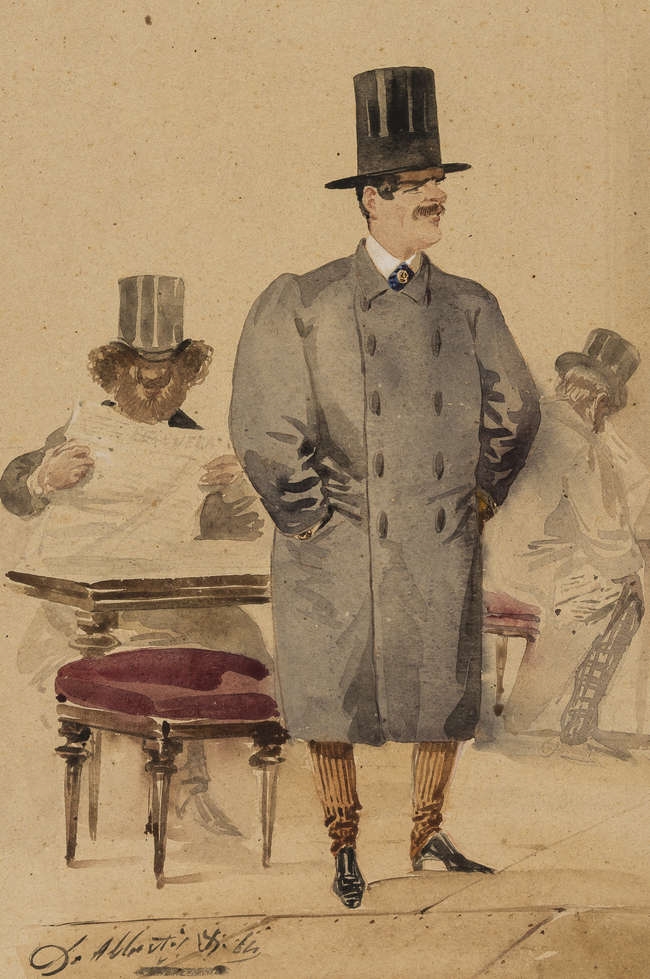 Sebastiano de Albertis | A collection of 19 original caricature ...