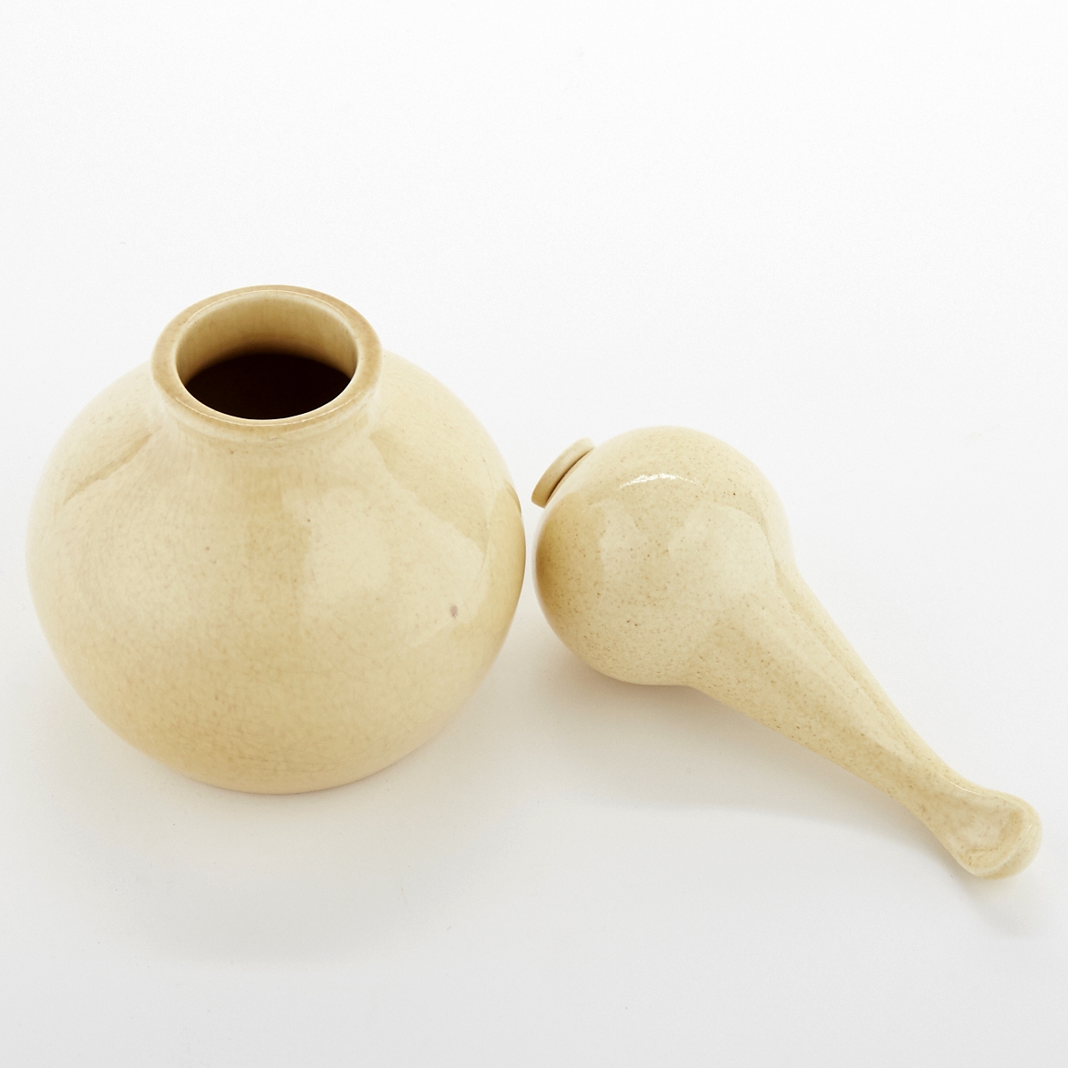 Eva Zeisel | Red Wing Potteries Town & Country Mustard Pot | MutualArt