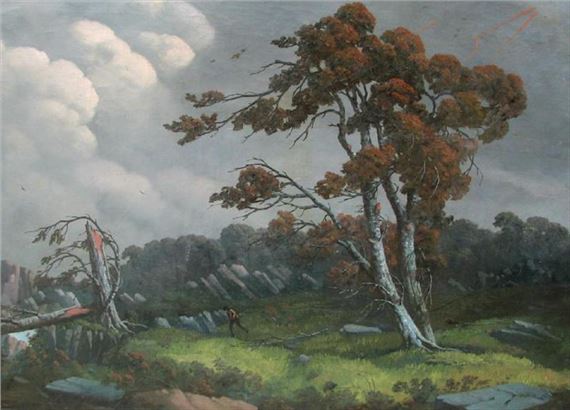 Julian Walbridge Rix | Landscape w/ Huntsman Dismal Swamp area of VA ...