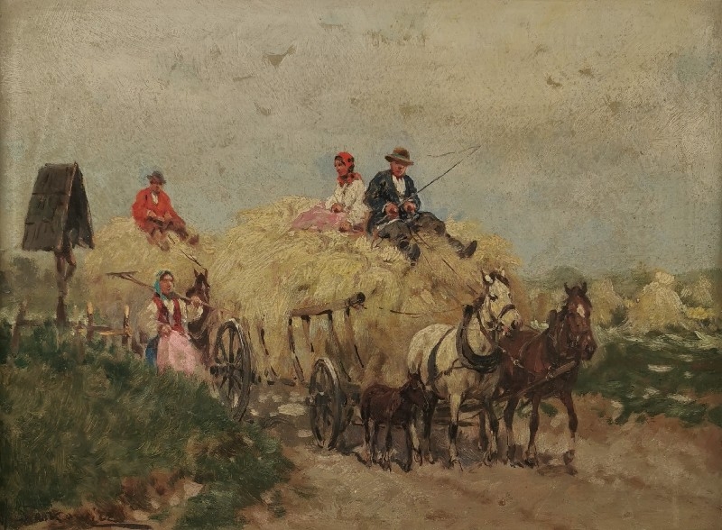 Adam Setkowicz | Zwózka siana | MutualArt