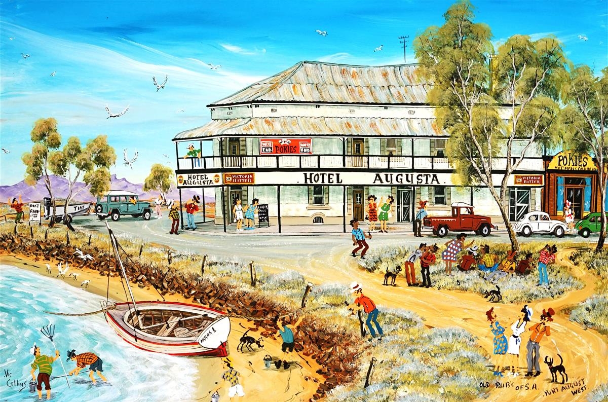Vic Collins | Old Pubs of South Australia, Port August West | MutualArt