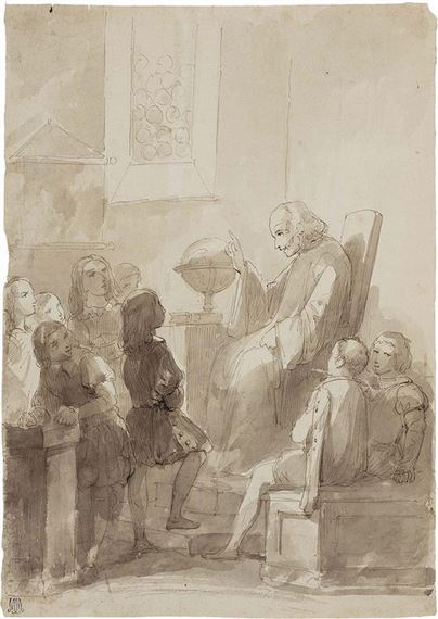 Giuseppe Moricci | La lezione di geografia | MutualArt