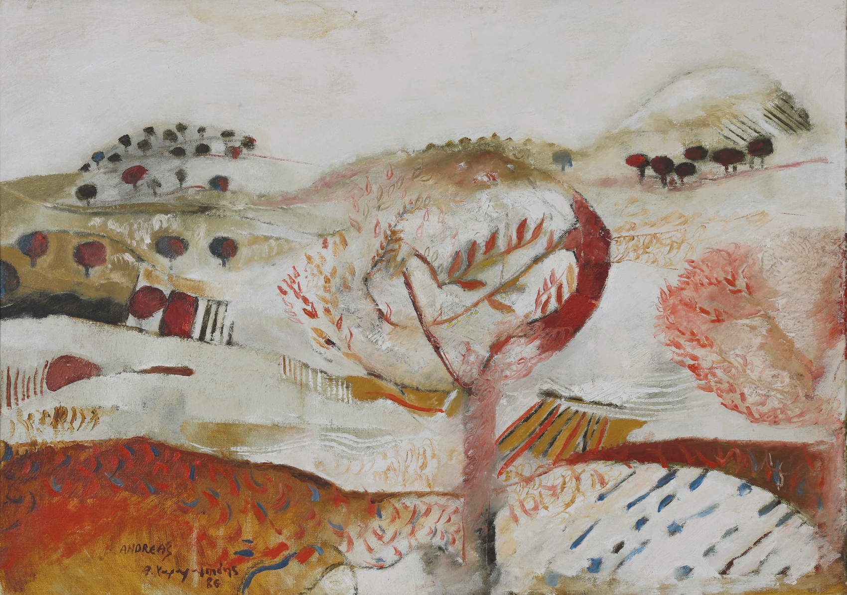 Andreas Charalambides | Cyprus landscape (1986) | MutualArt