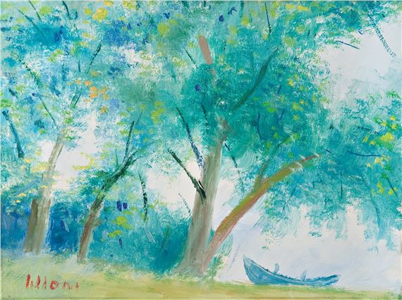 Umberto Lilloni | Alberi sul lago di Costanza (1968) | MutualArt