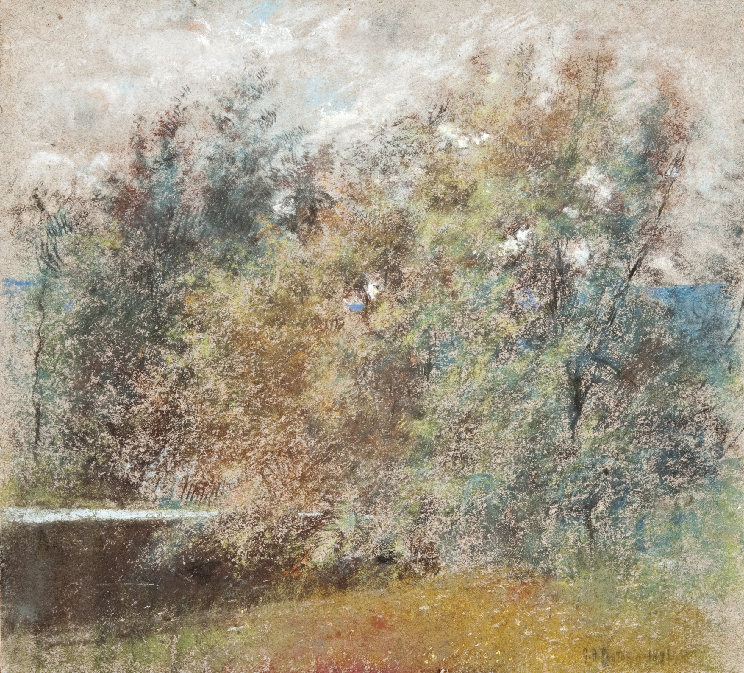 Giulio Aristide Sartorio | Landscape (1891) | MutualArt