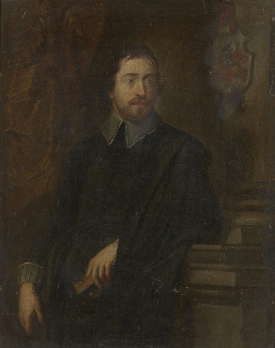 Adriaen Hanneman | Portrait of a man holding a book | MutualArt