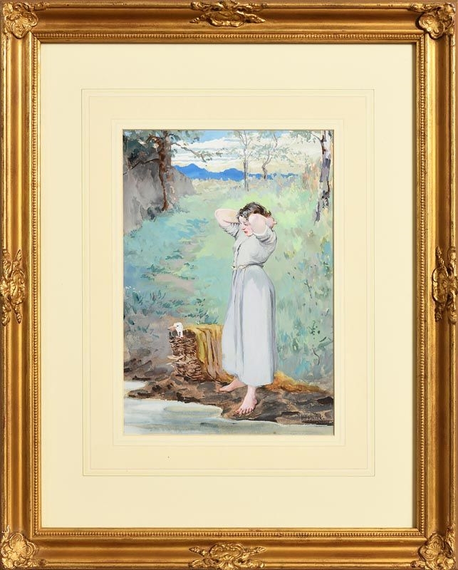 Howard Helmick | The Goose Girl | MutualArt