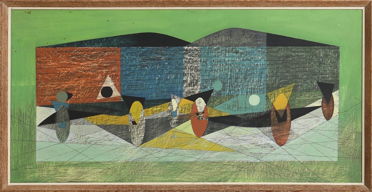 Kenneth Mahood | Wagon Green and Grey (1955) | MutualArt