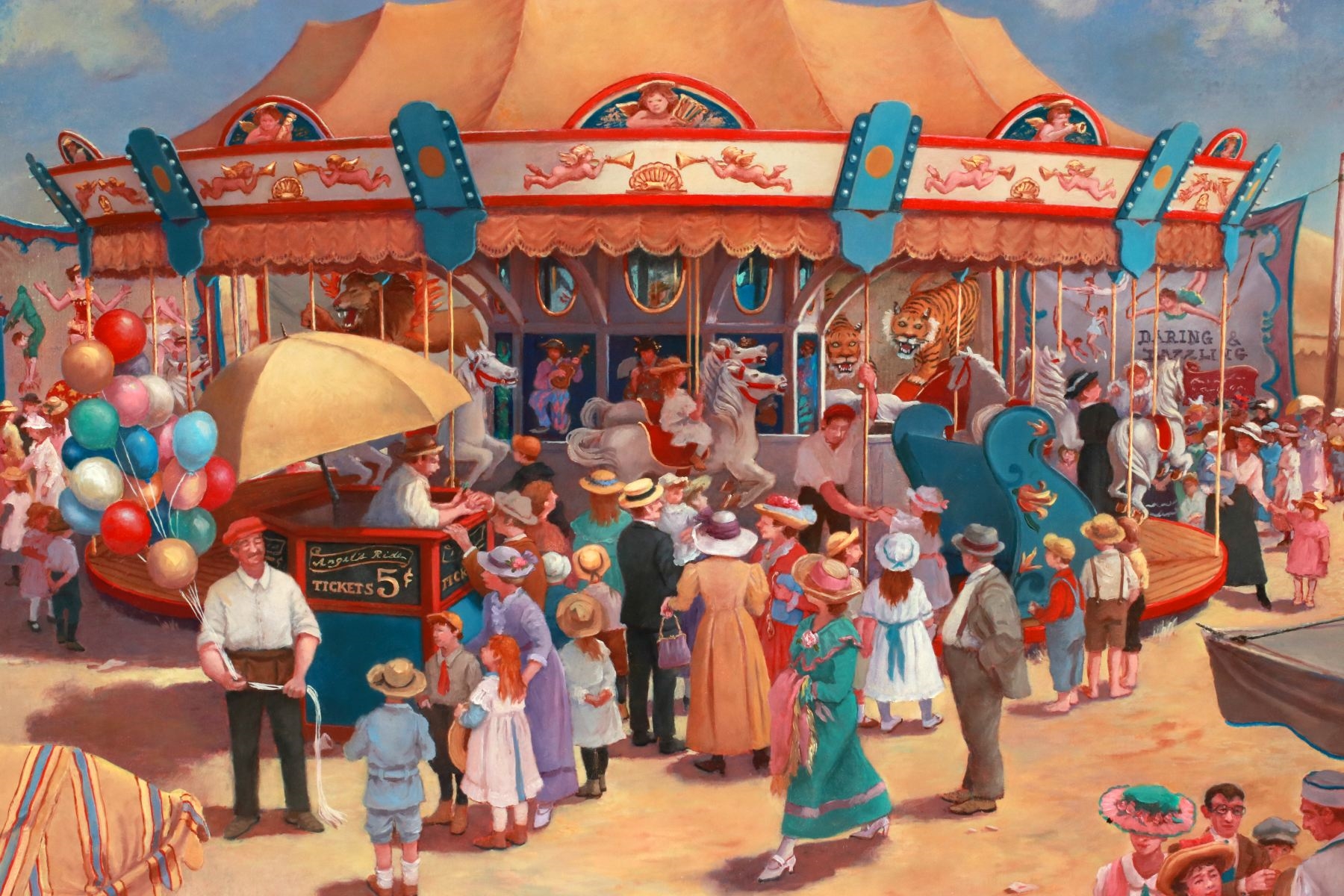 Jan Hanson Travis | CIRCUS SCENE | MutualArt