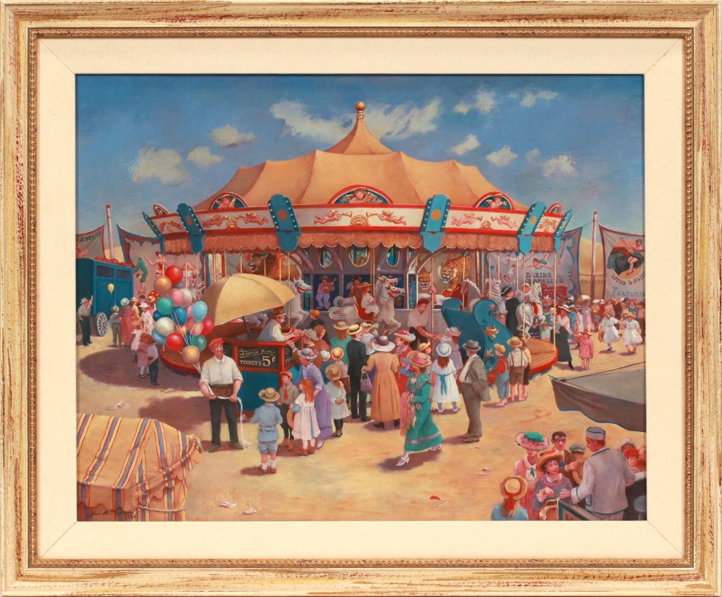 Jan Hanson Travis | CIRCUS SCENE | MutualArt