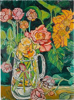 John Randall Bratby | STILL LIFE WITH ORANGES (1954) | MutualArt