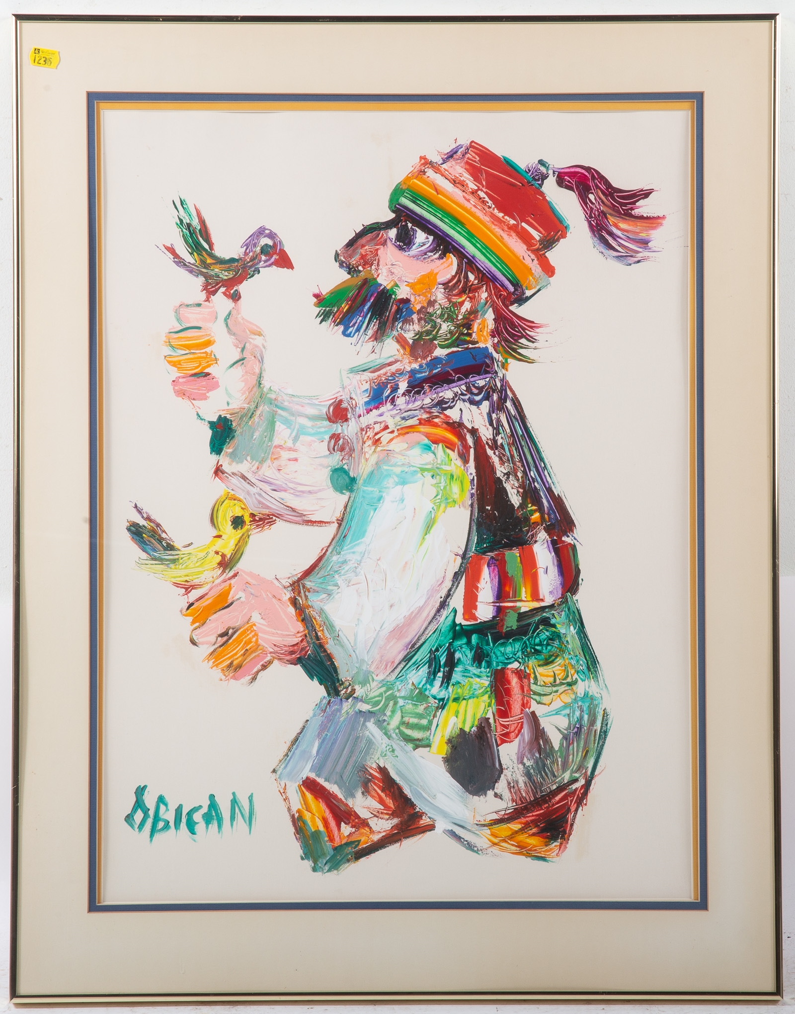 Jovan Obican | Man with Bird | MutualArt