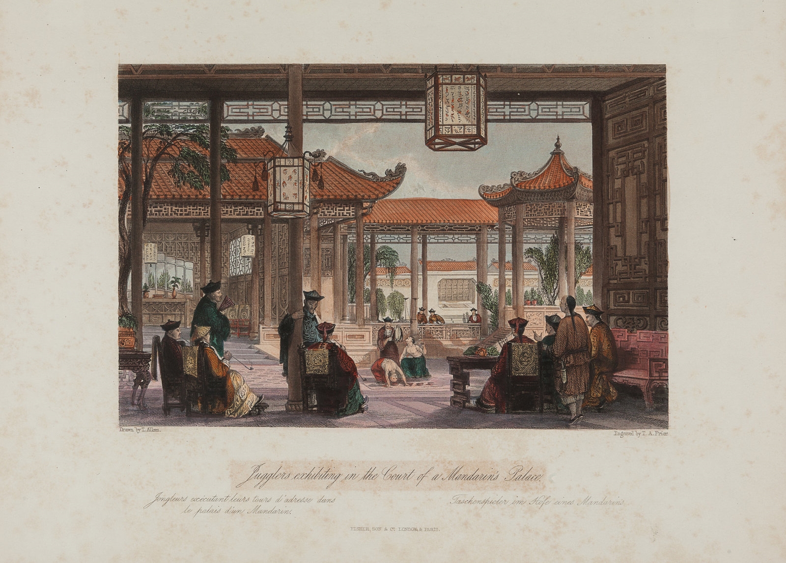Thomas Allom | Seven Works: Ladies of a Mandarin's Family at Cards ...