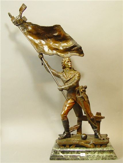 Xavier Raphanel | Napoléon Bonaparte portant le drapeau | MutualArt