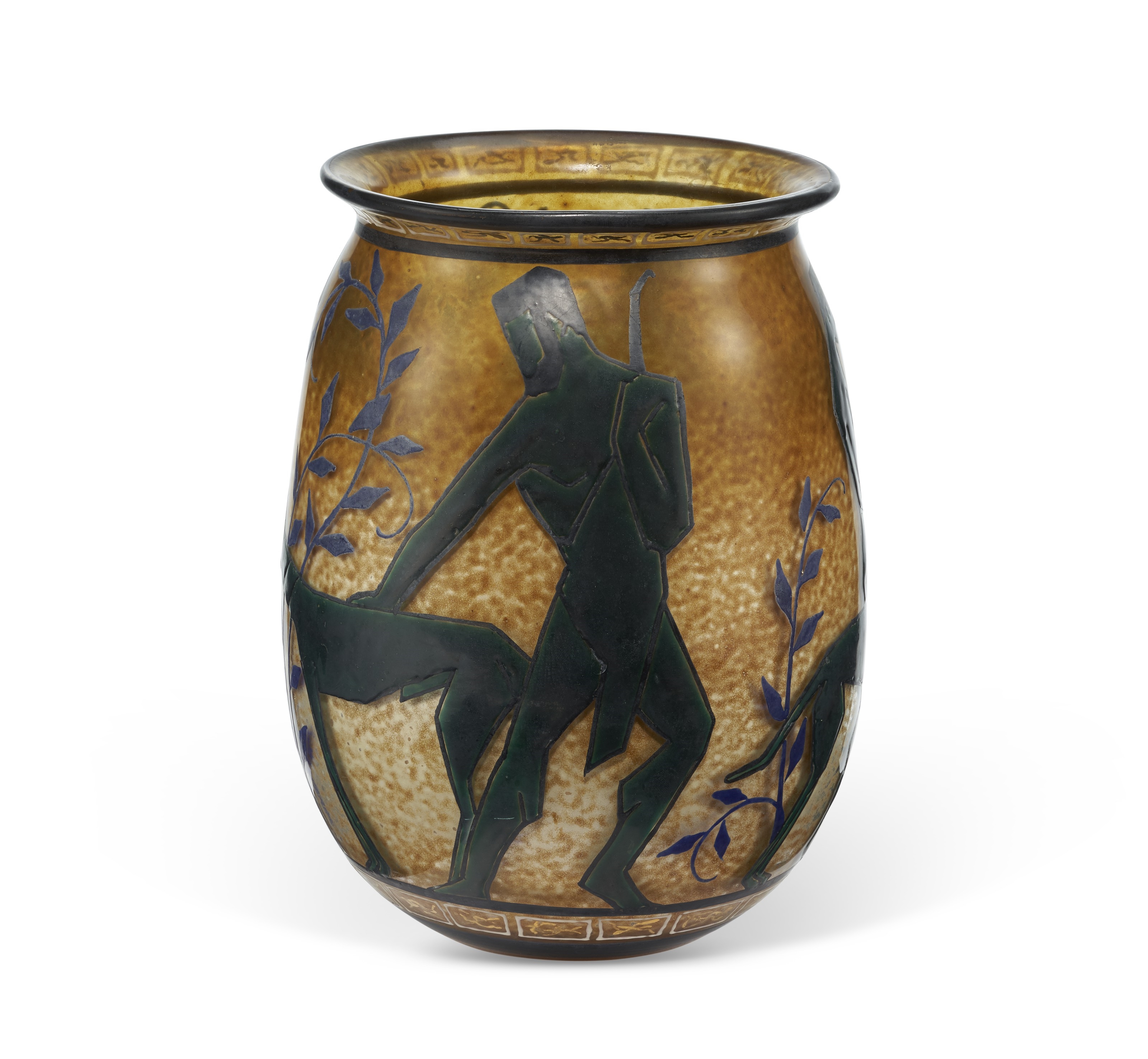Marcel Goupy | Enameled glass vase | MutualArt