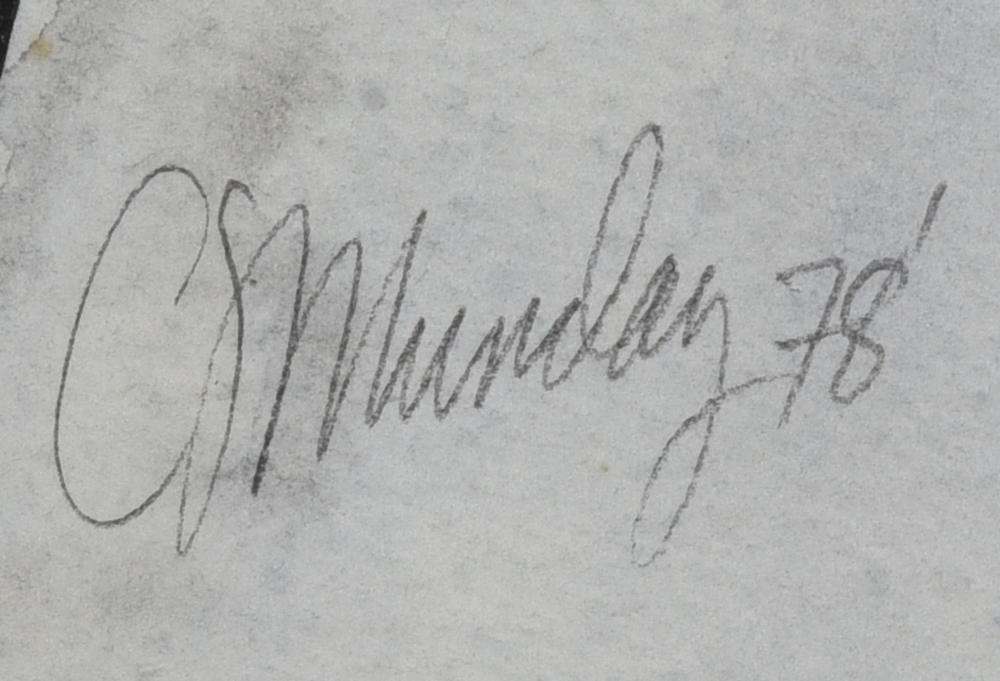 Charles Munday | Blue Corvette (1978) | MutualArt