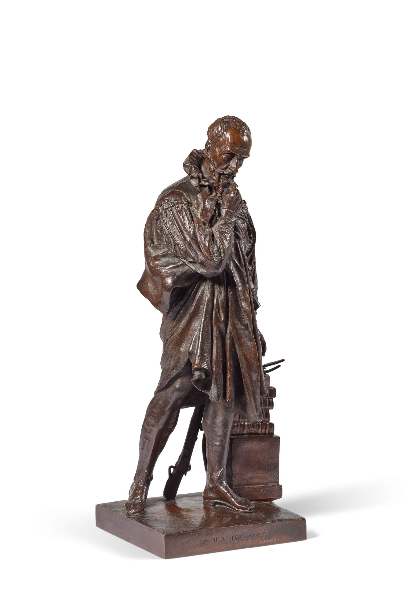 Pierre Jean David d'Angers | FIGURE EN BRONZE REPRÉSENTANT AMBROISE ...