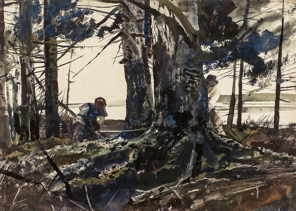 Andrew Wyeth | Chester County Farm (1947) | MutualArt