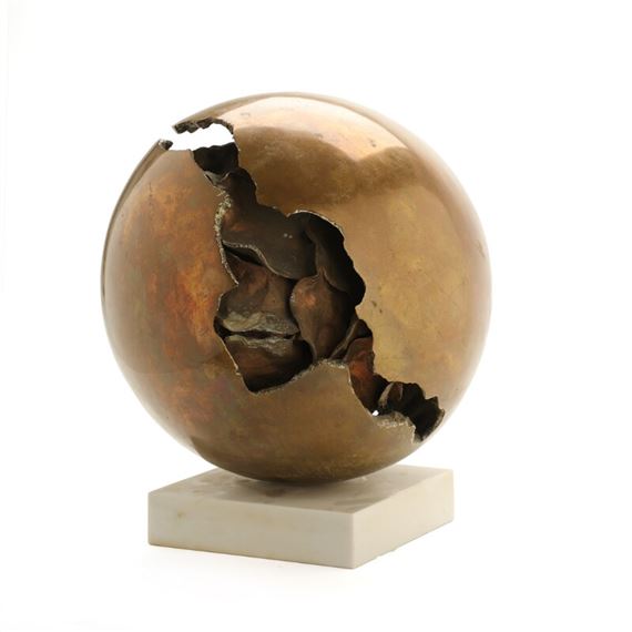 Jens-Flemming Sorensen | Broken sphere with a female face | MutualArt