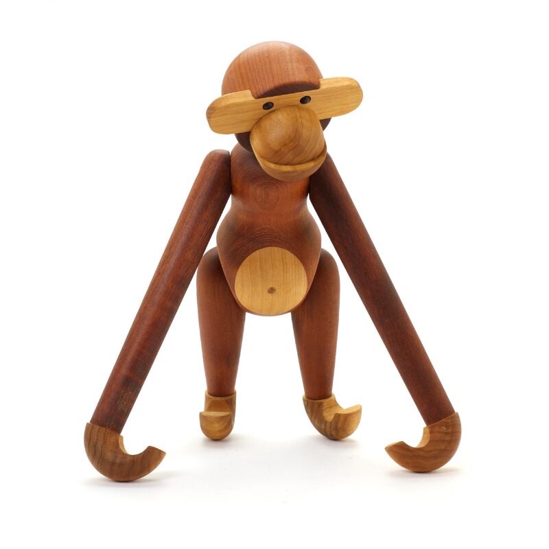 Bojesen Kay | A large teak and limba wood monkey | MutualArt