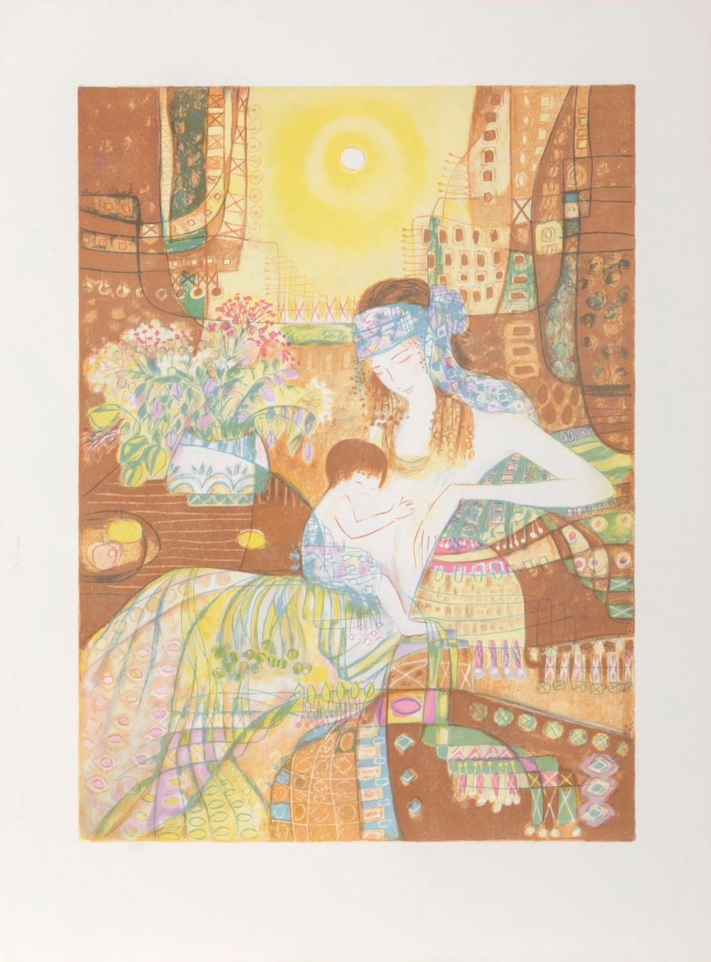 Heshi Yu | Mother and Child (Circa 1970) | MutualArt