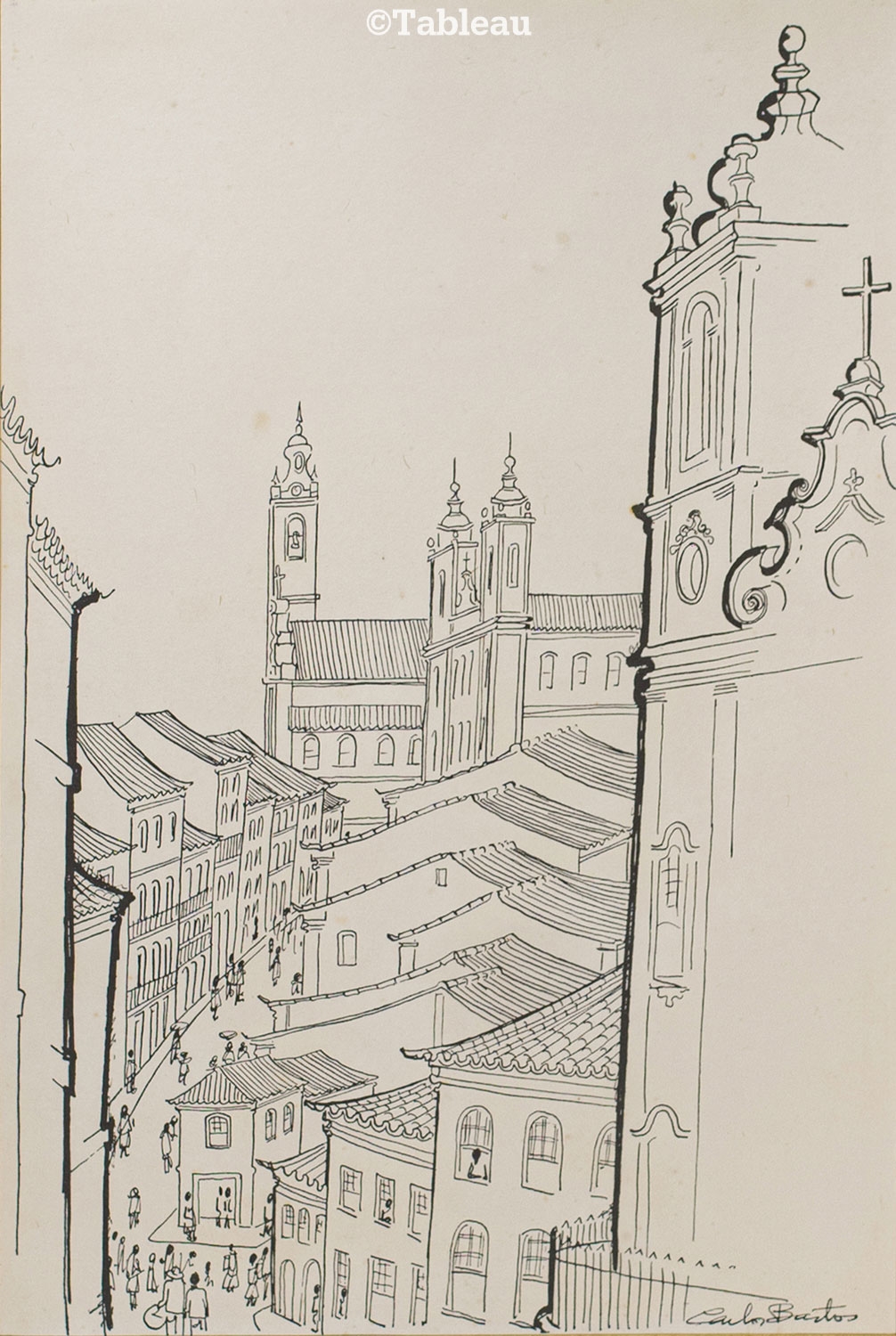 Carlos Bastos | Paisagem de Salvador | MutualArt