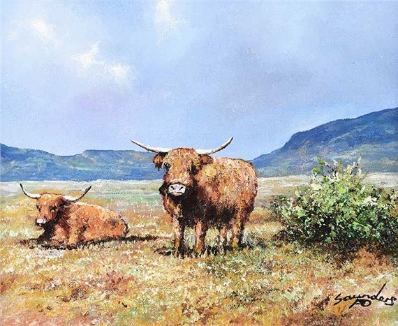 Andy Saunders | HIGHLAND CATTLE | MutualArt