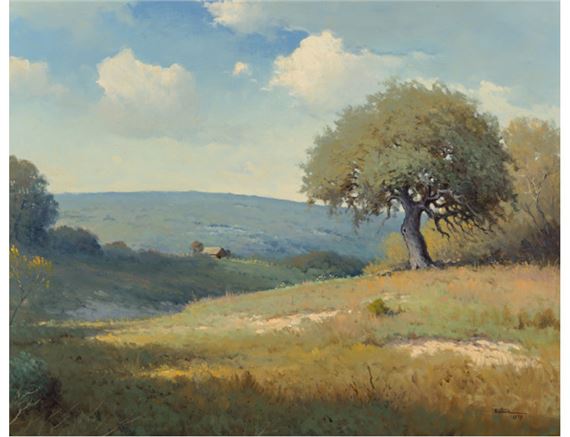 Jerry Ruthven | Yellow Flowers at the Oak (1979) | MutualArt