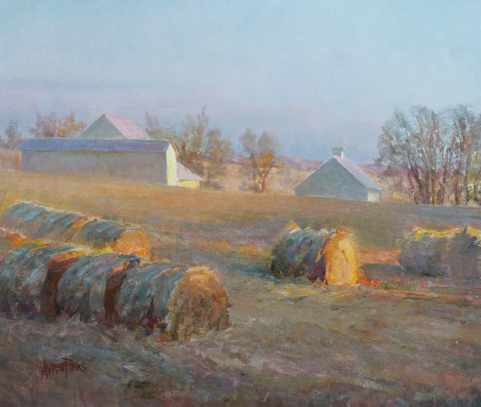 Andrew Peters | AUTUMN STACKYARD | MutualArt