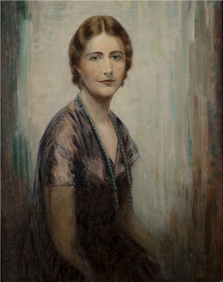 Ethel Wright | Society Portrait of a Lady wearing a Bead Necklace ...