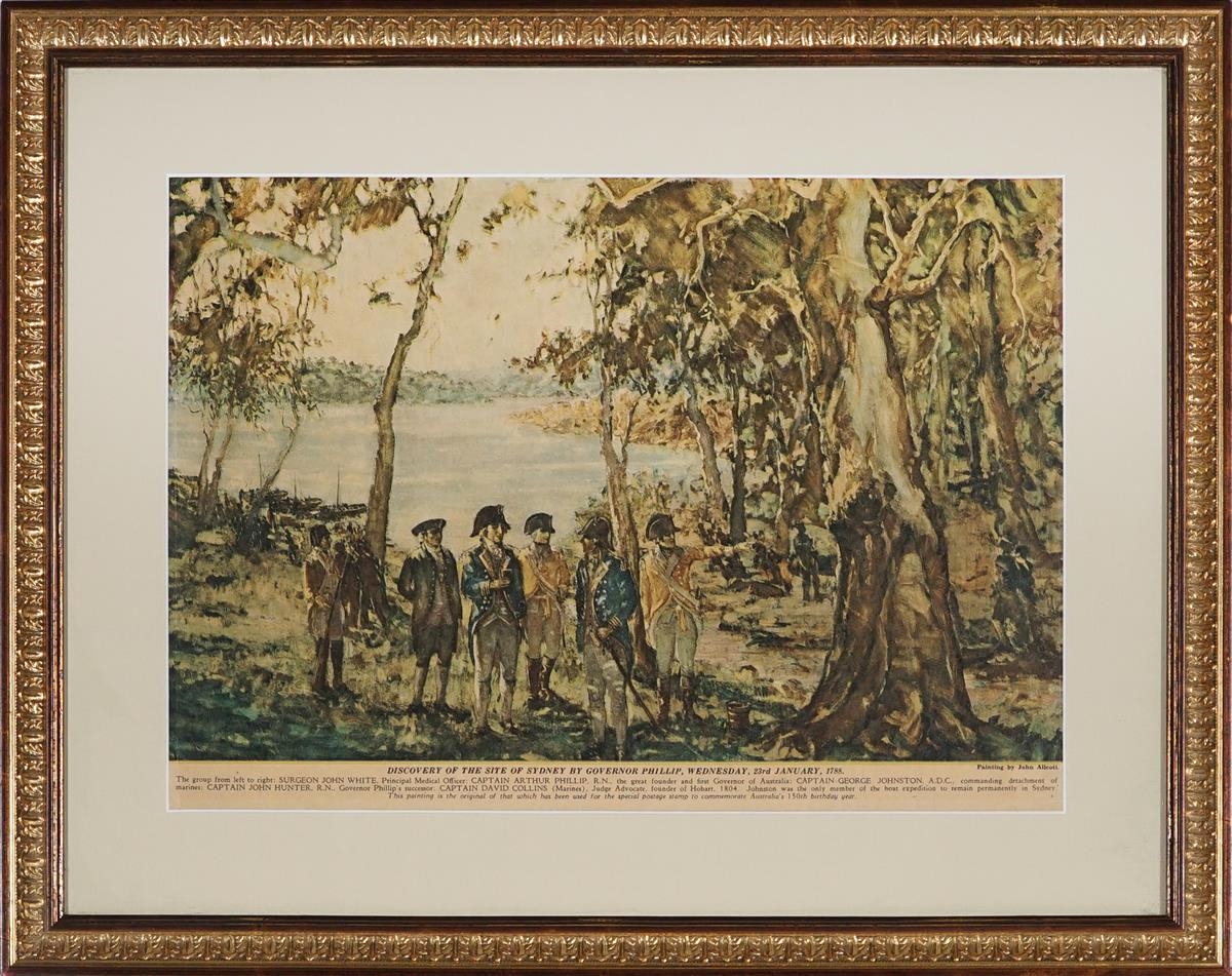 John Charles Allcot | Discovery of the Site of Sydney by Governor ...