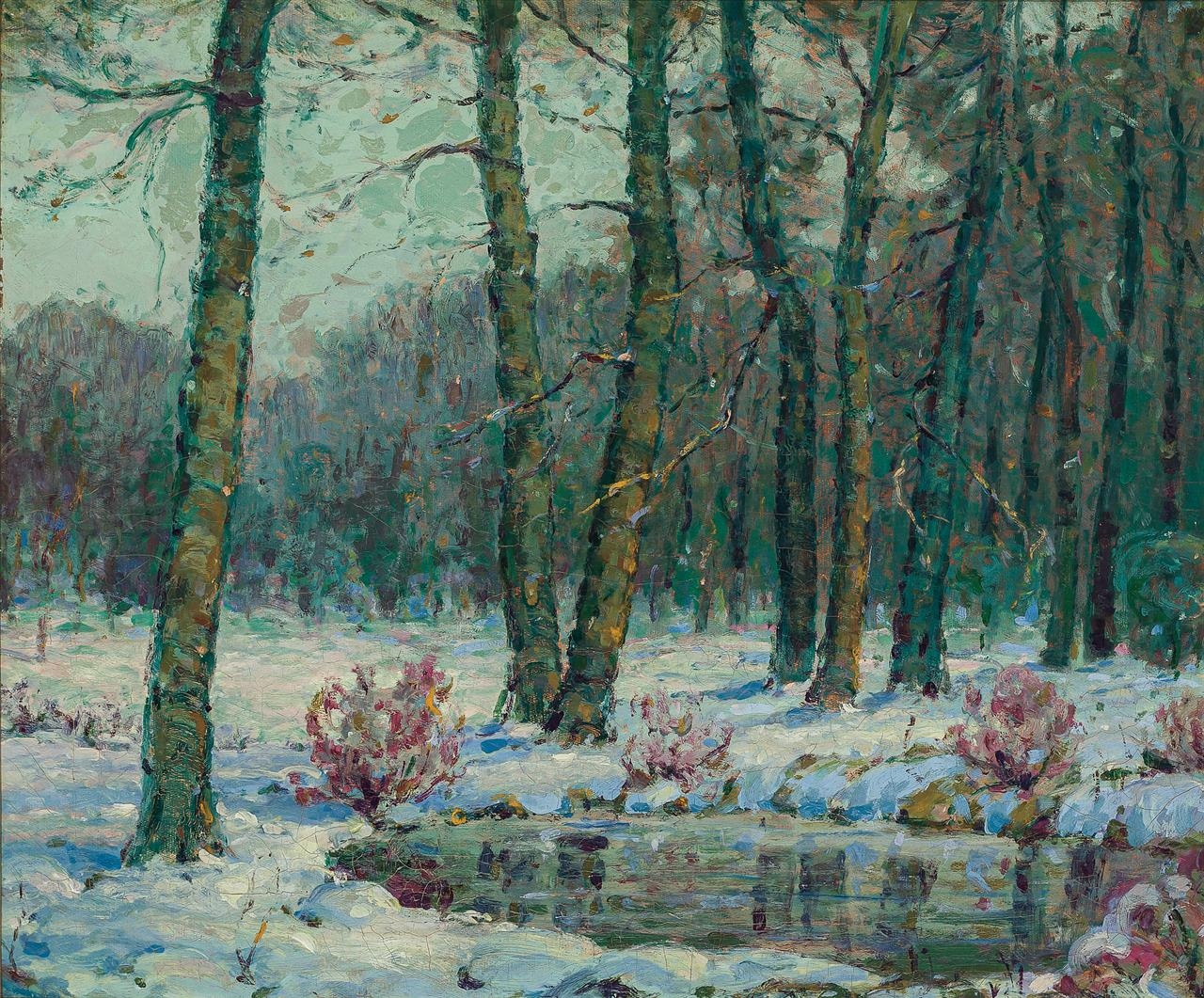 John Fabian Carlson | Trees in Winter | MutualArt