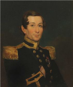 British School, 19th Century | Portrait of Captain Fitzroy, a Naval ...