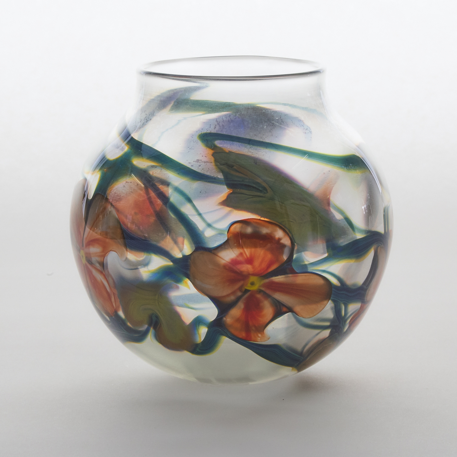 Charles Lotton | Multi Flora Glass Vase (1981) | MutualArt