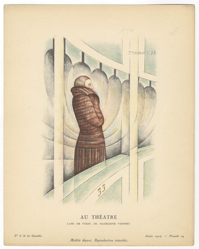 Ernesto Thayaht Michahelles | Two Works: Une cape, de Madeleine Vionnet ...