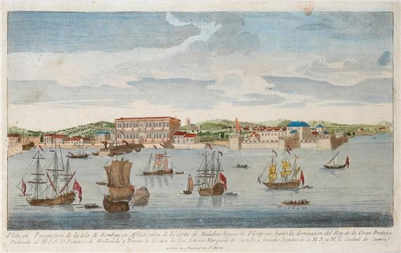 Jean Francois Daumont | Vista en perspectiva de la ISLA de BOMBAY ...