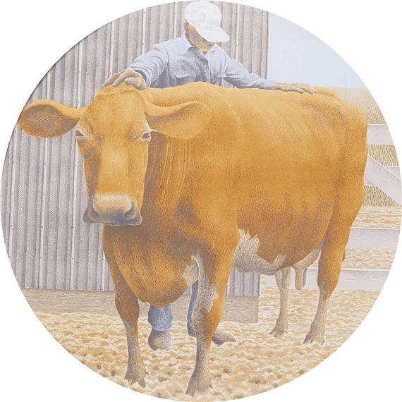 Alex Colville | Prize Cow (1977) | MutualArt