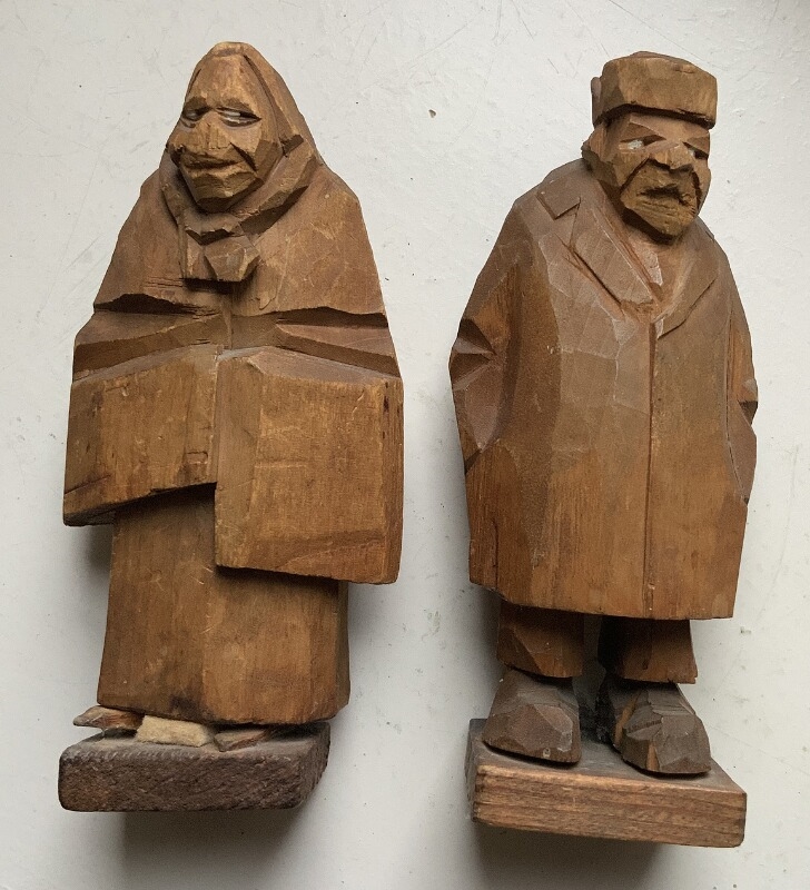 Carl Olof Trygg | Two wooden sculptures (1924) | MutualArt