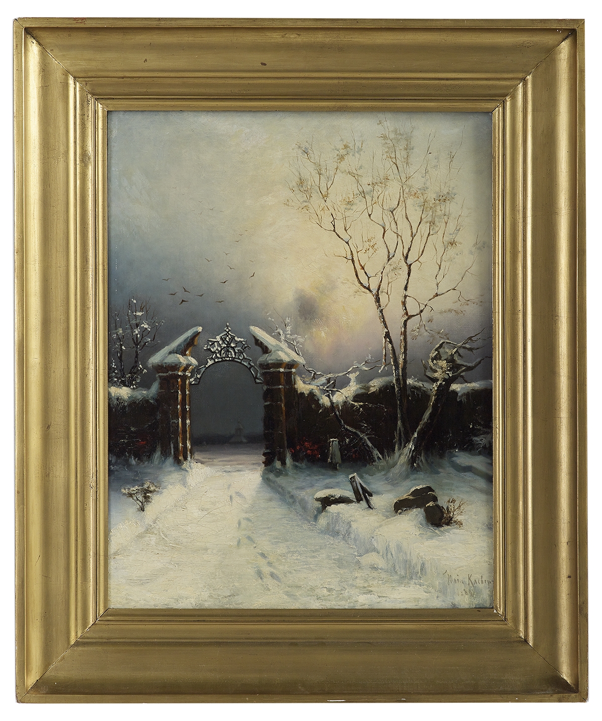 Julius Sergius von Klever | Winter Evening (1889) | MutualArt