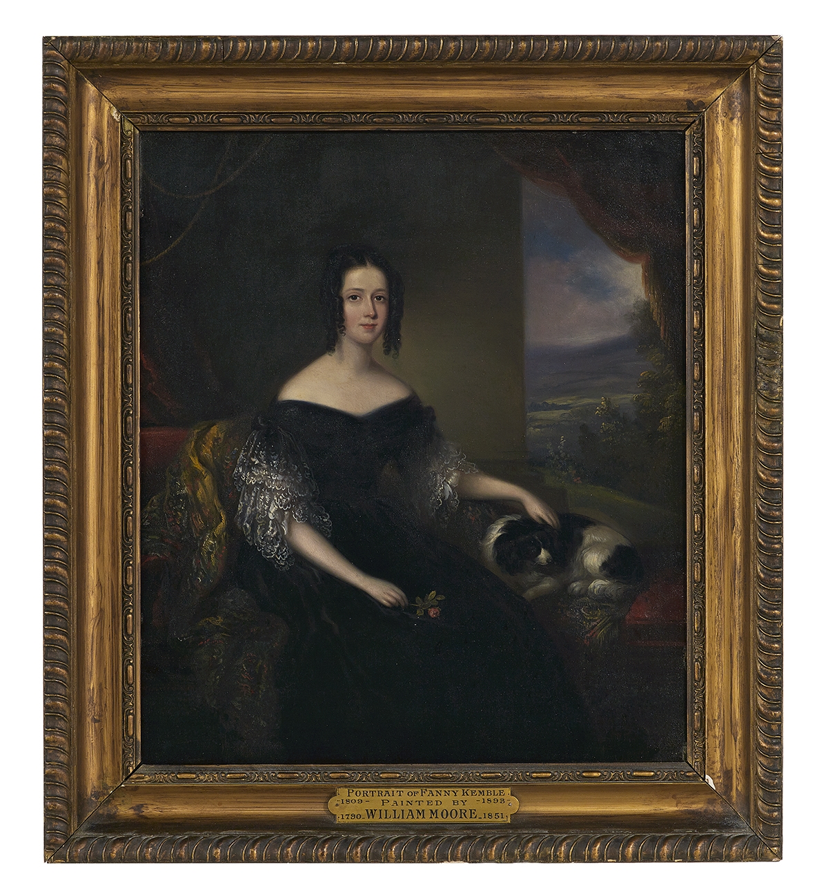 William Moore I | Portrait of the Actress and Author Fanny Kemble with ...