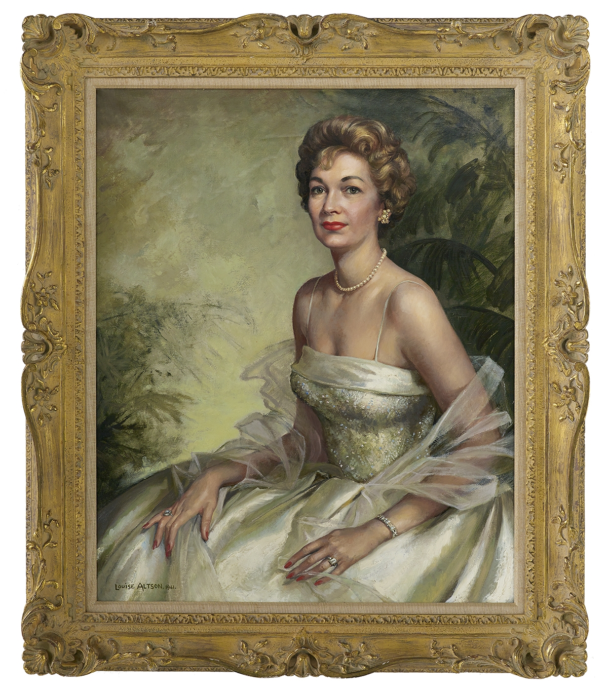 Louise Altson | Portrait of Beryl Ann Longino (Mrs. Lloyd) Bentsen in a ...
